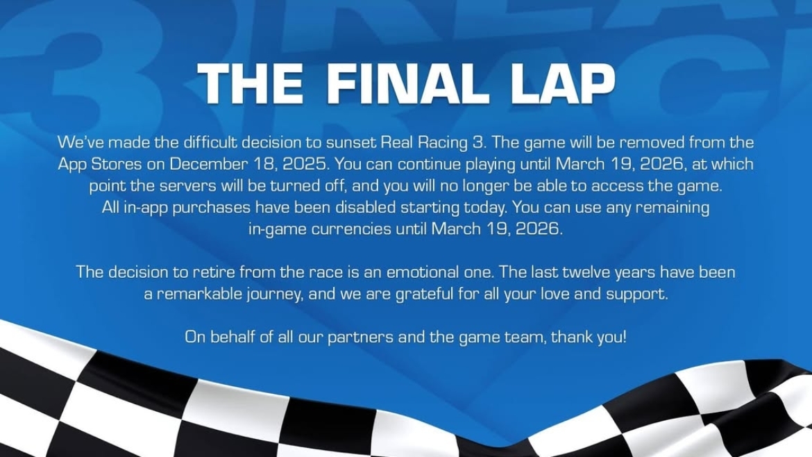 Real Racing 3 Akan Tutup Server Tahun 2026, EA Beri Apresiasi Penggemar ...